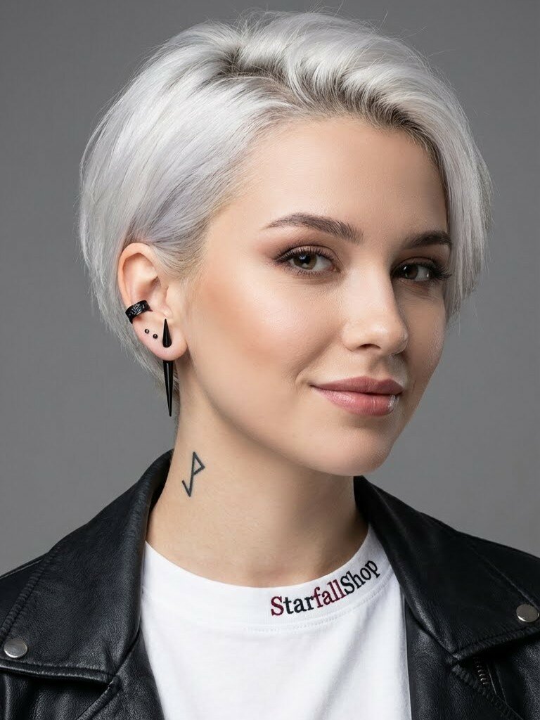 Серьги двусторонние, пусеты