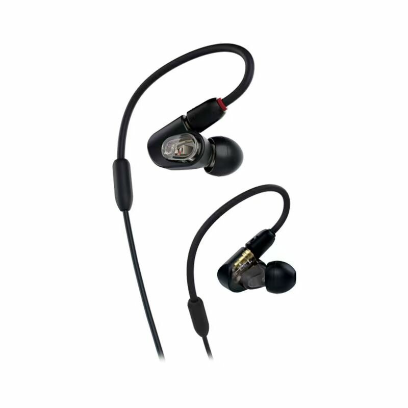 Наушники Audio-technica Ath-e50, вакуумные, 107 дБ, 44 Ом, Jack 3.5, 1.6 м, черные Audio-technica 70