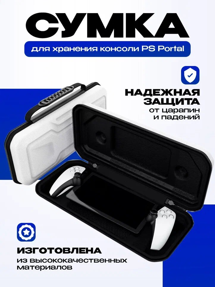 Защитный кейс для Playstation Portal, IPEGA белый Сумка PS Portal