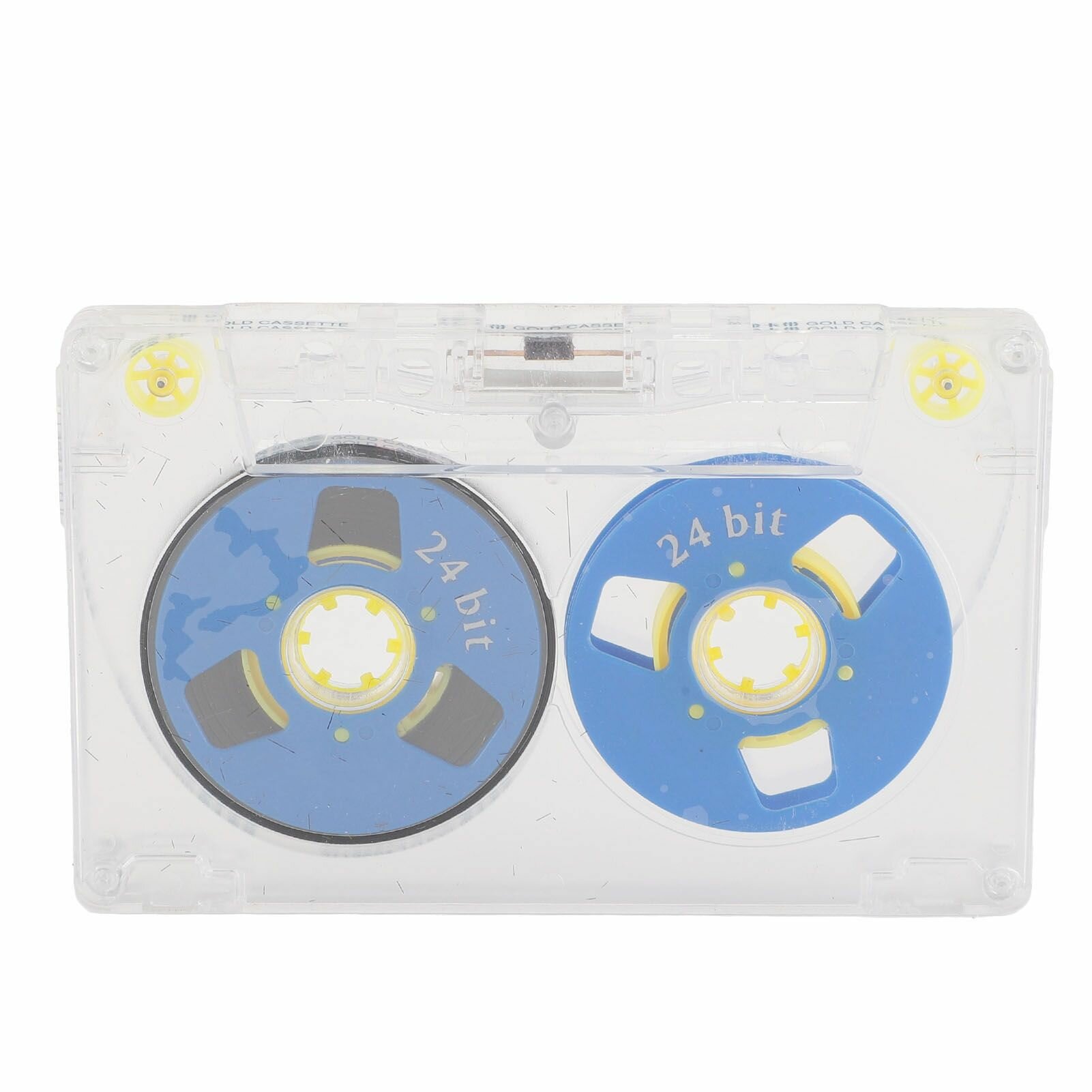 Пустая звуковая кассета, прозрачный корпус, 60 минут, для записи музыки и голоса