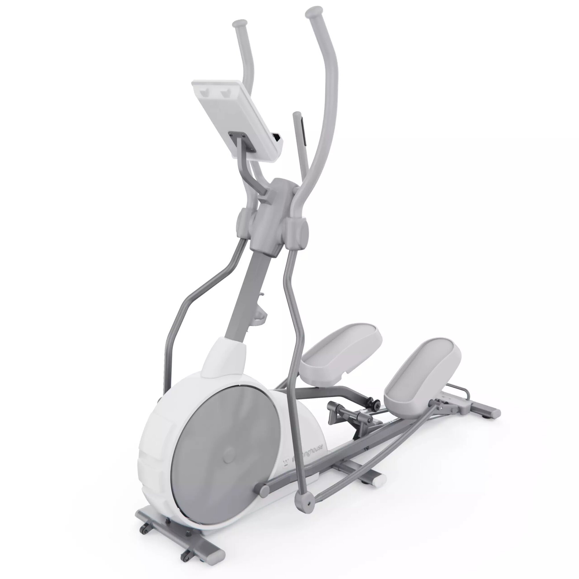 Электромагнитный эллиптический тренажер DFC Westinghouse 13Y, белый, с изменяемым углом наклона