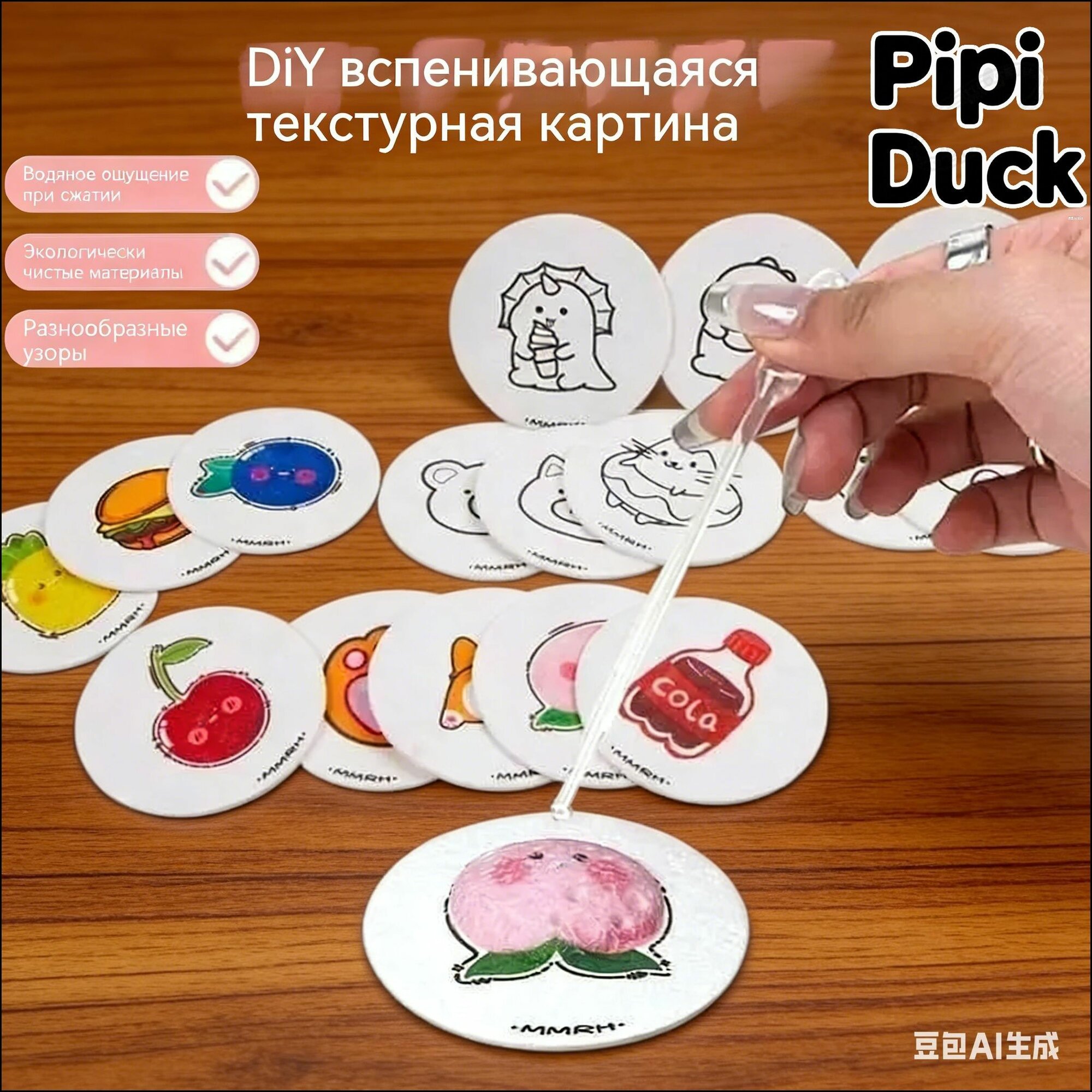 Бумага для рисования с 3D-текстурой, 10 штук