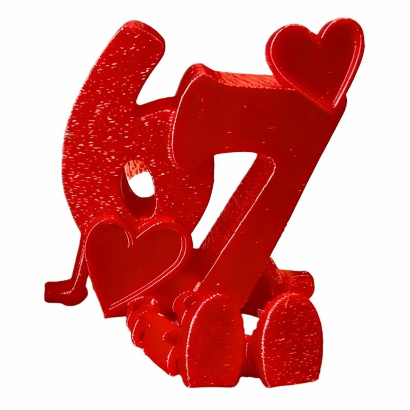 (1 шт.) Антистресс-игрушка-компаньон ко Дню святого Валентина, модель 67 - красная