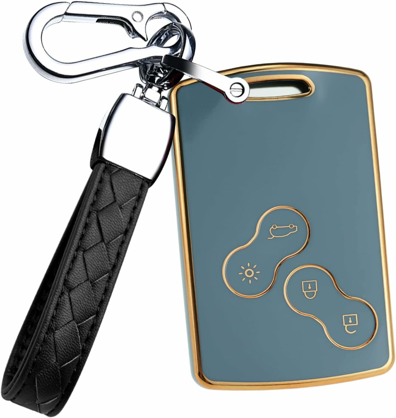 Чехол-брелок для Renault Duster Captur Clio Logan Megane 1 2 3 Koleos Scenic Nema Fluence Zoe Чехол для смарт-ключа для