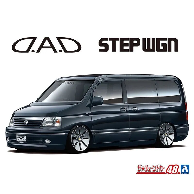 Сборная модель Машинка Aoshima-06670F 1/24 Honda D.A.D. RF3 STEP WGN 2001 car model kit