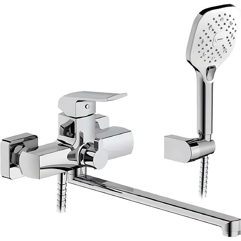 Смеситель для ванны Gappo G50 G2250-8 хром, универсальный, рычажное управление, латунь