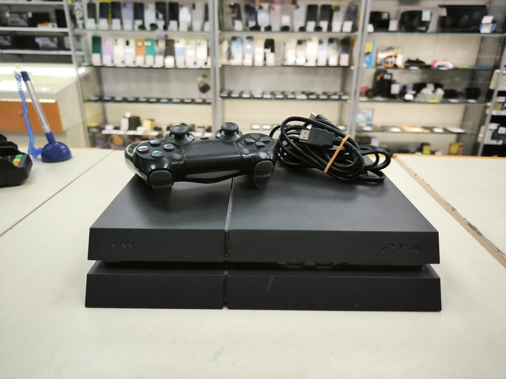 Игровая приставка Sony PlayStation 4 Fat 1000Gb/1Tb, без игр, Версия ПО 13.00 черный, уценка, Б/У