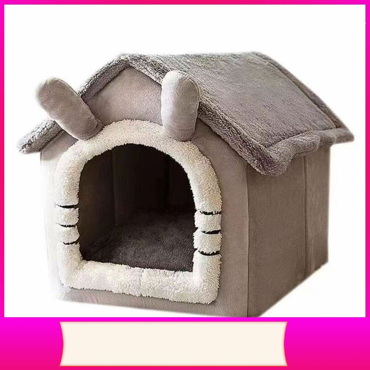 Небольшая кроватка для кошек и собак Warm Pet House включает в себя мягкую удобную плюшевую подушку