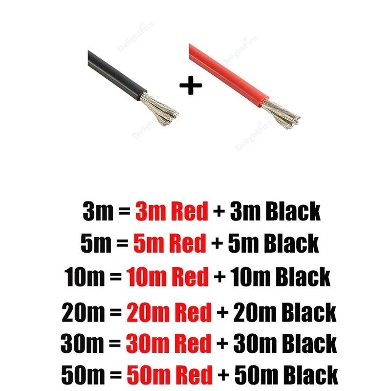 DelightFire Силиконовый провод для авто 12В 18-4 AWG 5m, Red and Black, 16 AWG
