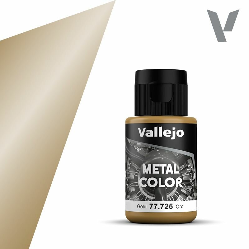 Краска Vallejo серии Metal Color - Gold, металлик (32 мл) 77.725