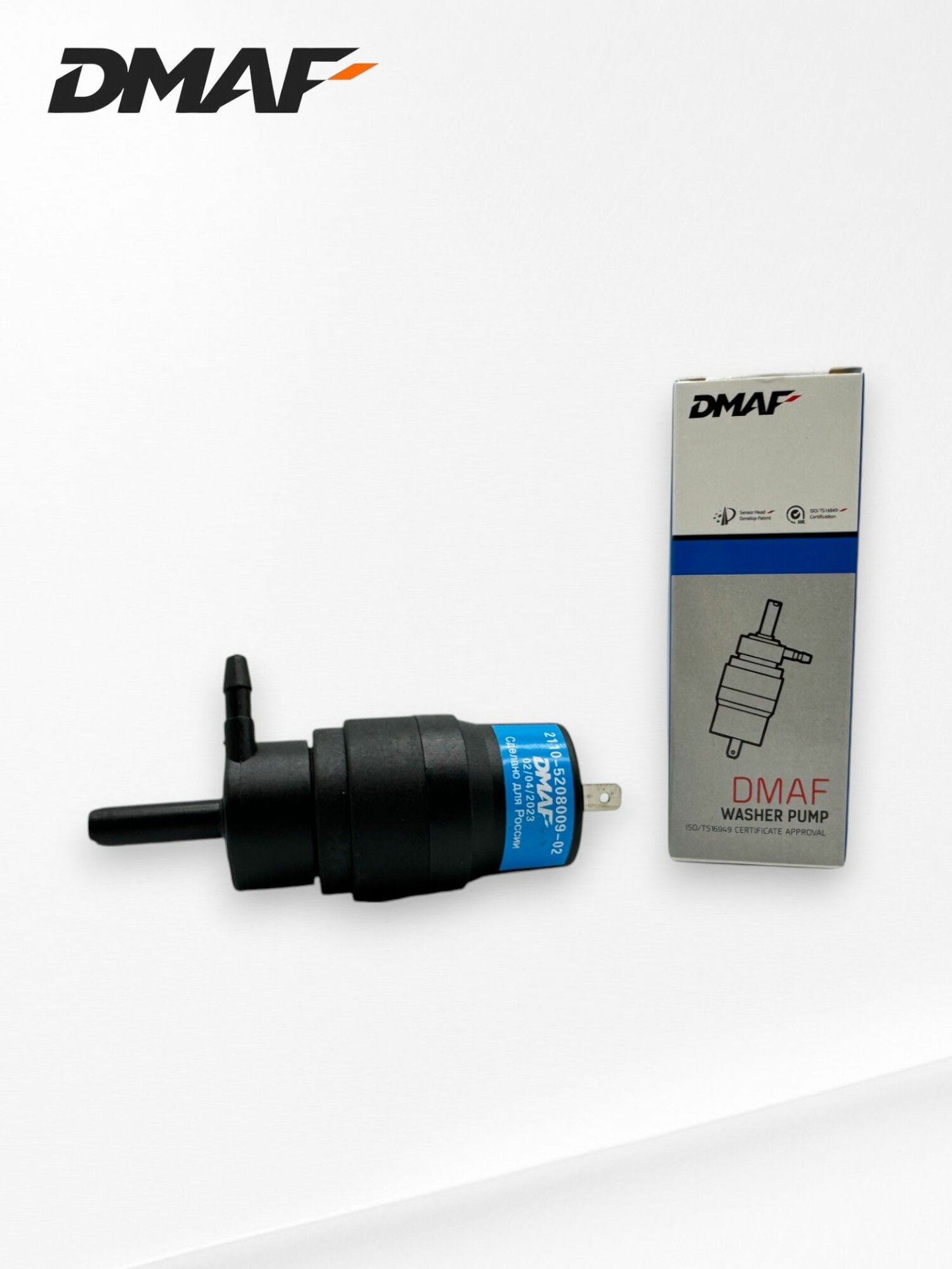 Насос мотор стеклоомывателя для ВАЗ/LADA Приора , Калина , Нива 4х4 , Гранта , Нива Шевроле 2108 - 21099 2110 - 2112 2113 - 2115 ОКА УАЗ Патриот ГАЗ (ГАЗель) DMAF Арт.2110-5208009-02