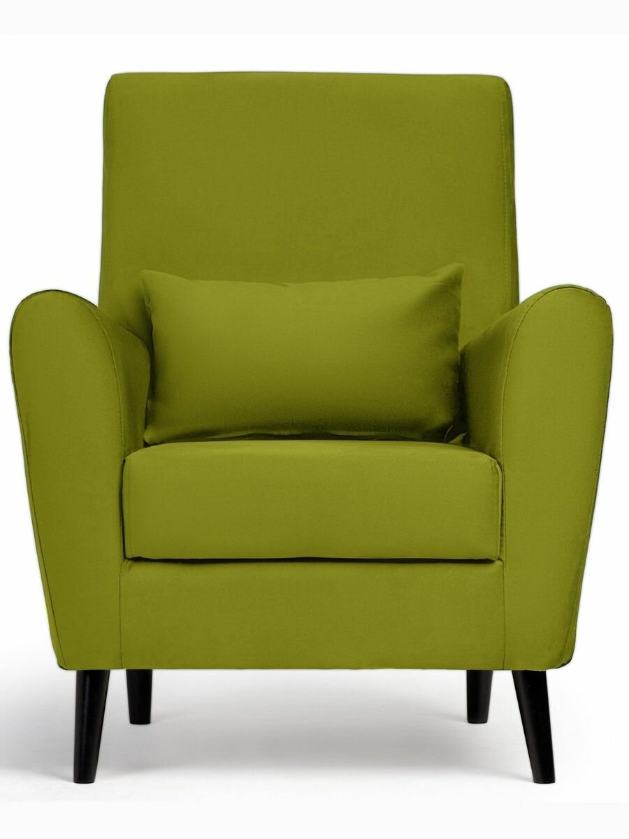 Кресло мягкое Либерти, кресло мягкое для дома зеленое велюр Zara green 29