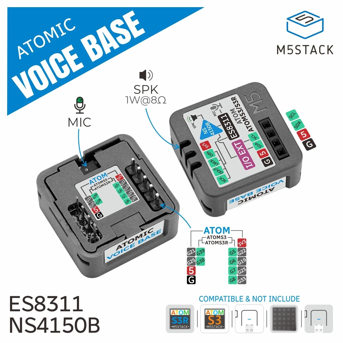 Голосовая база M5Stack Atomic