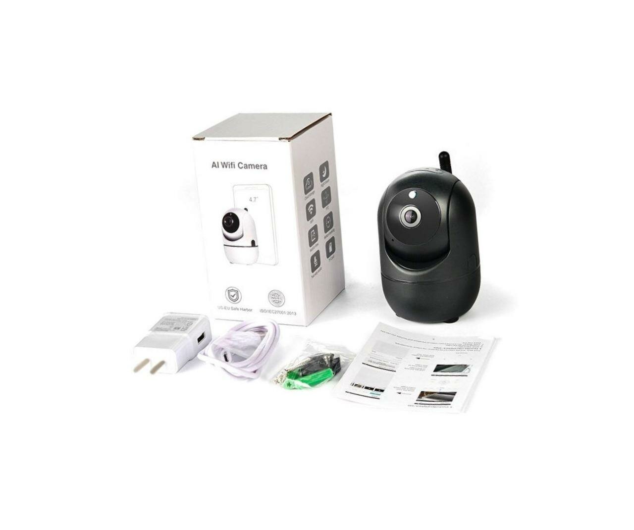 Поворотная wi-fi камера видеонаблюдения HD-com 288Bl-Tuya ASW5 для детской комнаты с дистанционным просмотром. Камера с поворотным механизмом. Матрица