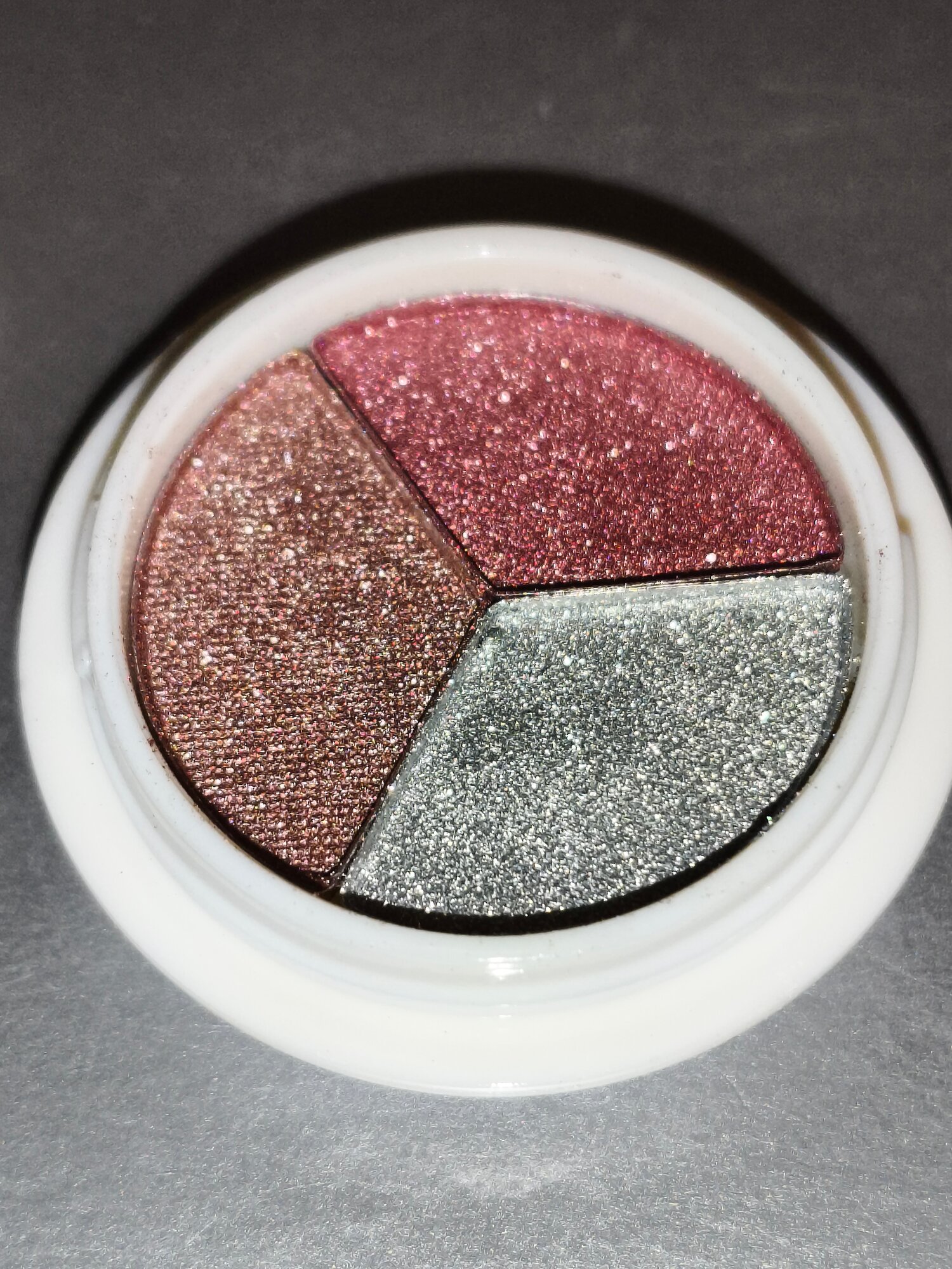 Втирка для декора, спрессованная, зеркальная, с аппликатором, 3 цвета набор