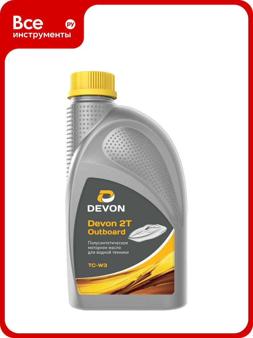 Масло 2Т Outboard, канистра 1 л DEVON 338662910
