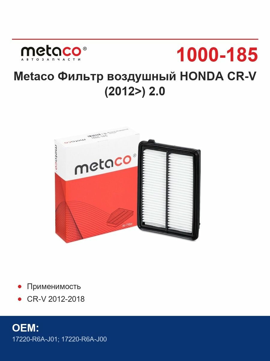 Metaco Фильтр воздушный HONDA CR-V (2012>) 2.0