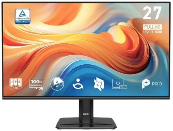 Монитор MSI 27" PRO MP271 E14A, IPS, 16:9, FHD, 1/4ms, 300cd, 144Hz, VGA, HDMI, DP, SPK