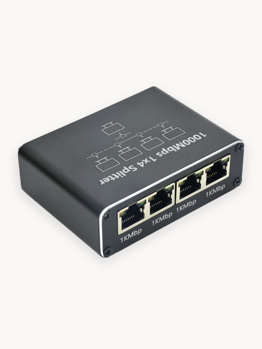 Интернет разветвитель для соединения RJ45, сетевой сплиттер для кабеля, Ethernet переходник - адаптер на 1000 Мбит/с