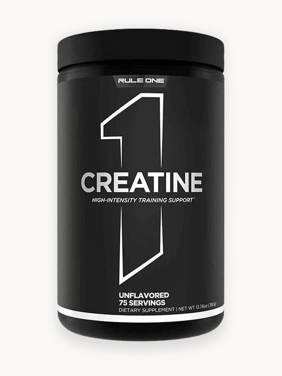 Креатин RULE 1, моногидрат, нейтральный вкус, 390г, 75 порций