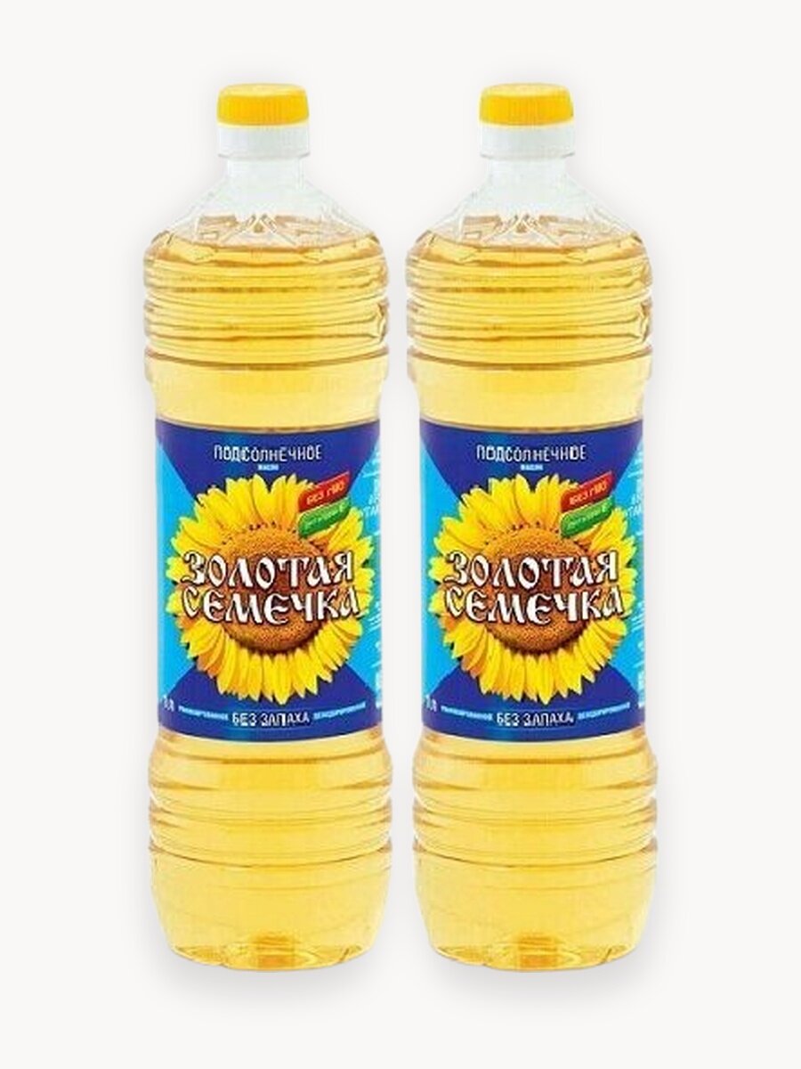 Масло Золотая семечка подсолн. рафинир. 1л* 2шт