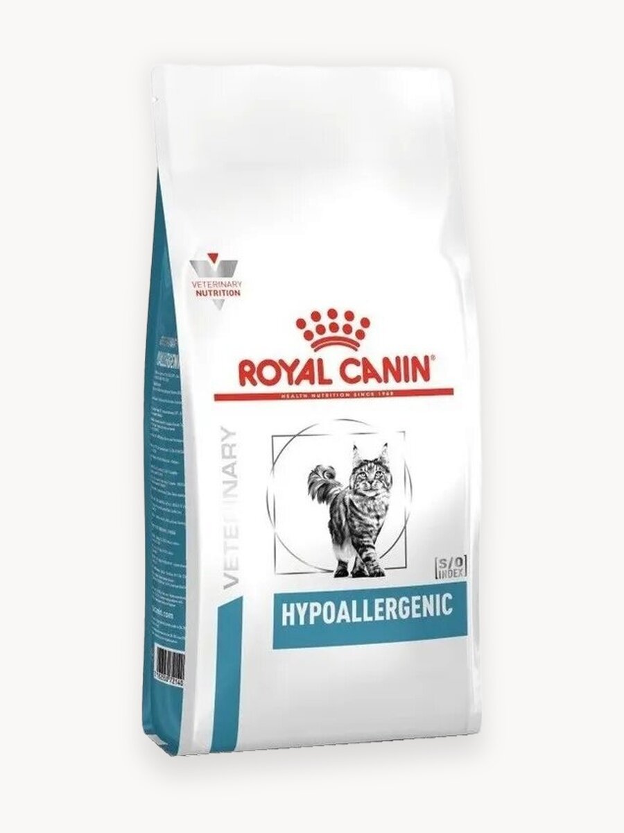 Сухой корм Royal Canin Hypoallergenic для взрослых и пожилых кошек всех пород, при пищевой аллергии 2 кг