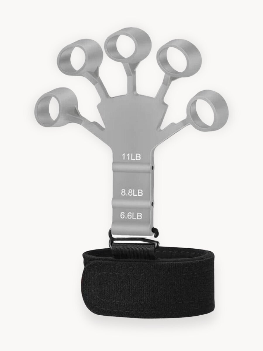 Тренажер для пальцев рук, эспандер кистевой для фитнеса рук, 3 уровня, черный