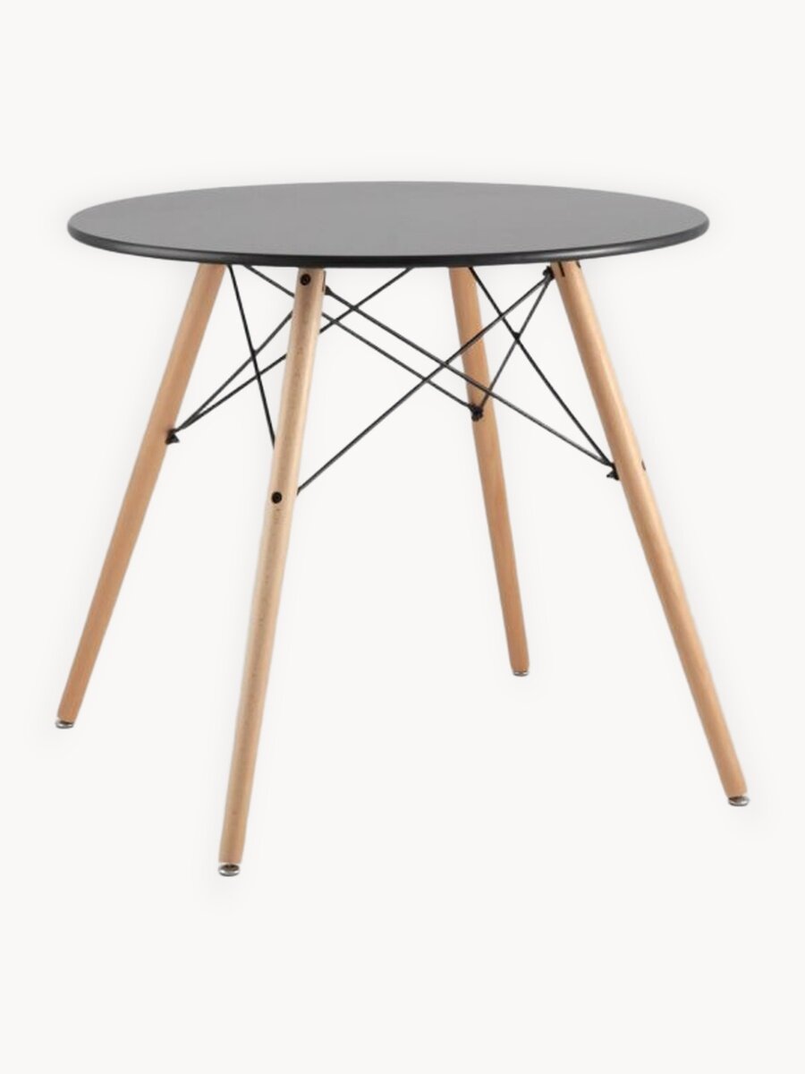 Стол обеденный Stool Group круглый EAMES DSW NEW D=80 черный