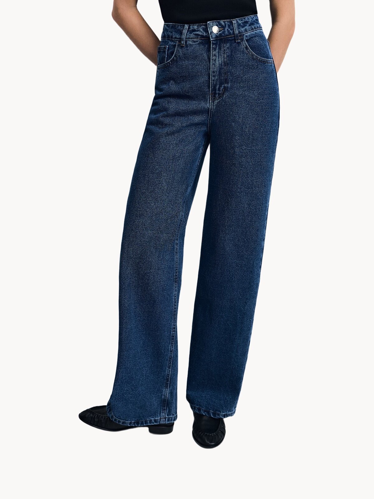 Джинсы широкие wide leg 