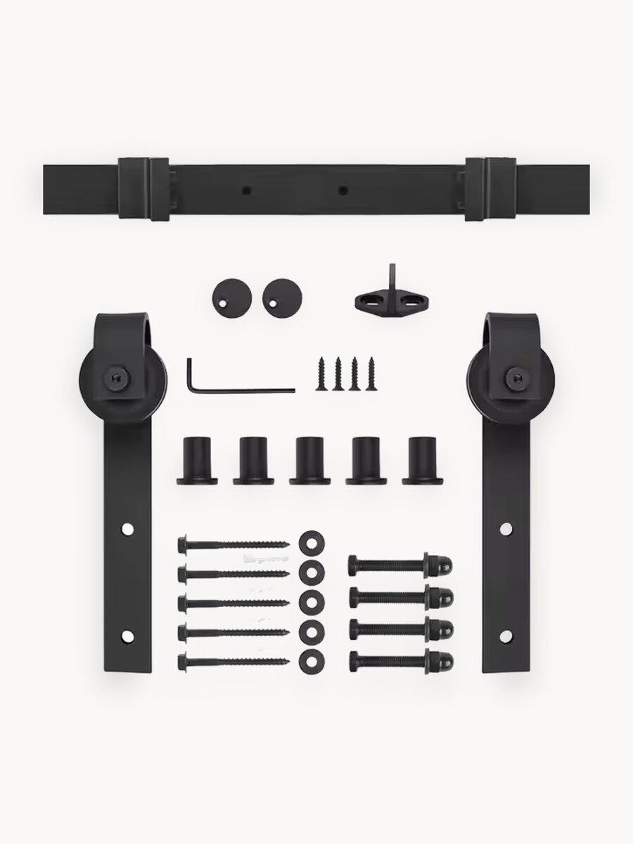 Система для раздвижных дверей "CLASSIC". Амбарный механизм в стиле LOFT для двери шириной до 1050 мм. Трек 2 метра.