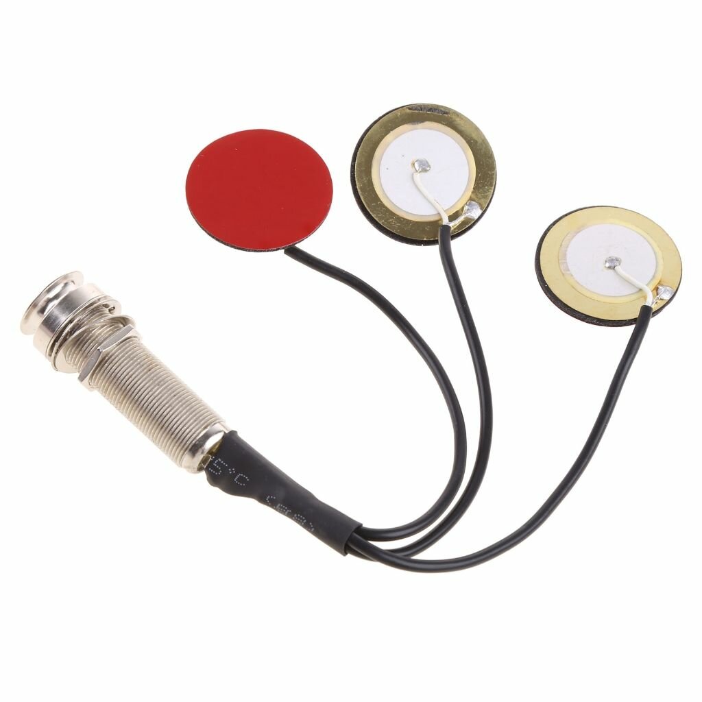 Звукосниматели Пьезопреобразователь, контактный монофонический звукосниматель для микрофона 3 в 1 электронной акустической гитары, скрипки, укулеле