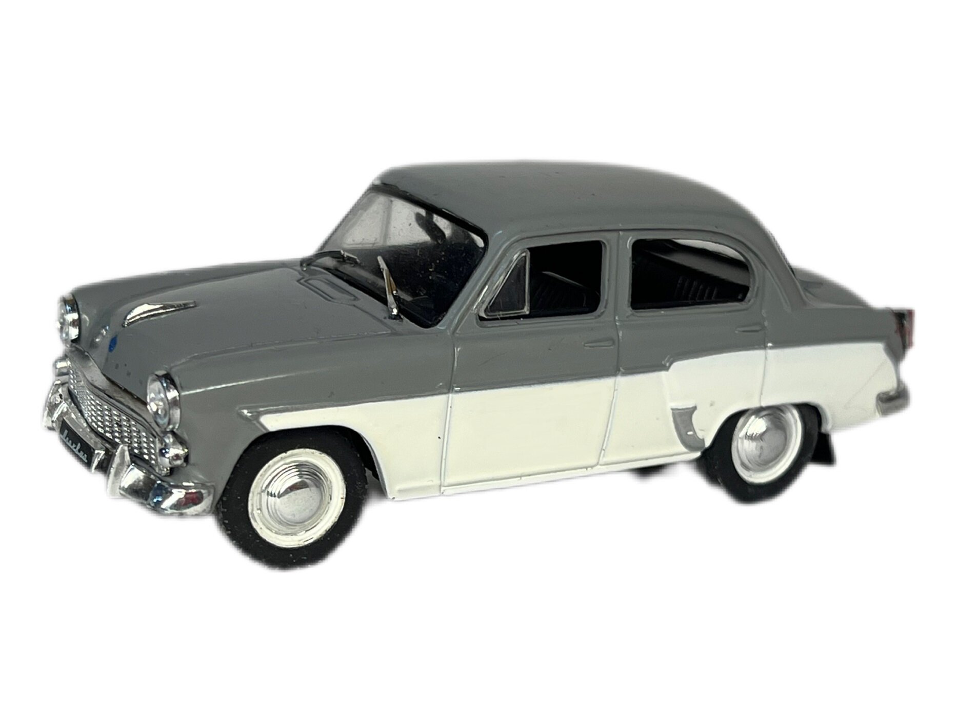 Сувенирная модель автомобиля Москвич-407, цвет серо-белый, 1:43