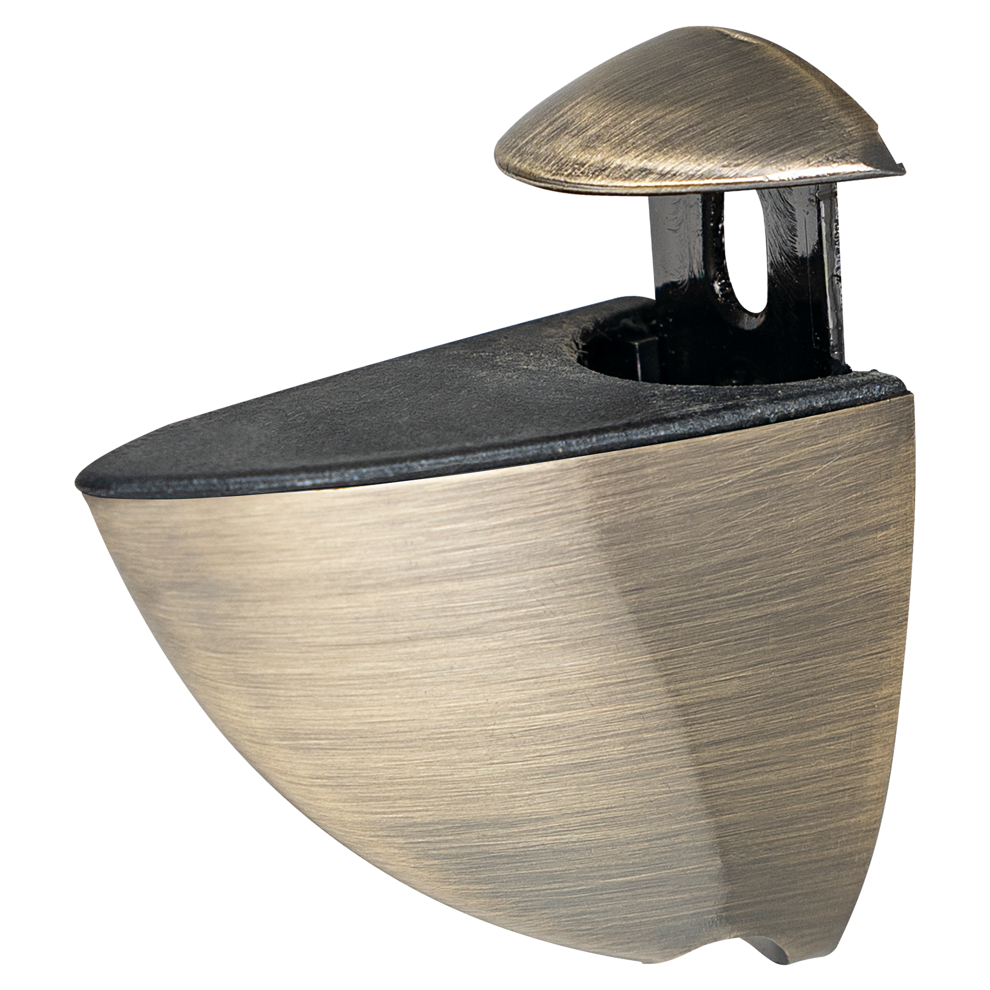 Полкодержатель Пеликан 40x22x40 мм ЦАМ цвет бронза