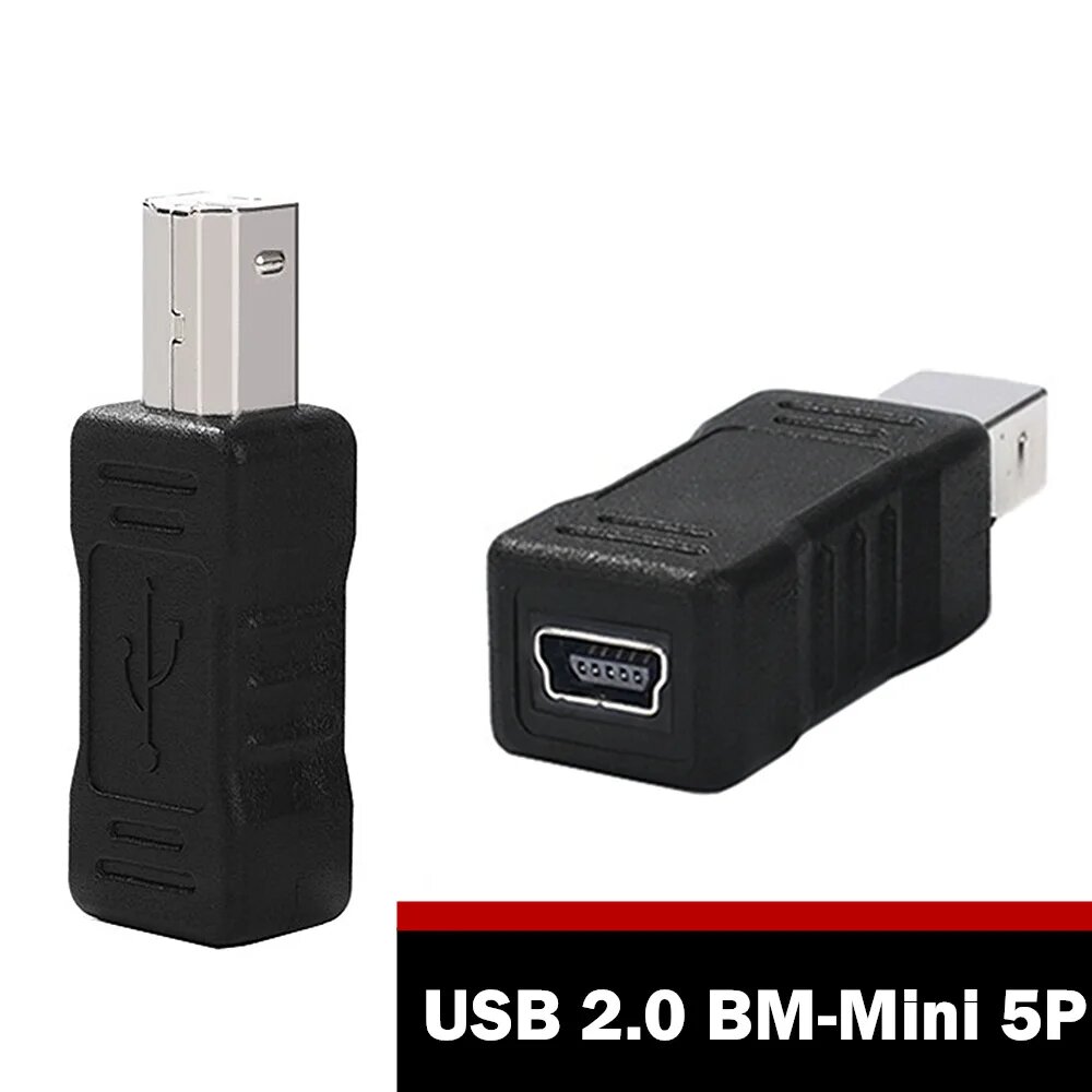 USB 2.0 Адаптер Type-B на Type-C, Micro USB, Mini USB