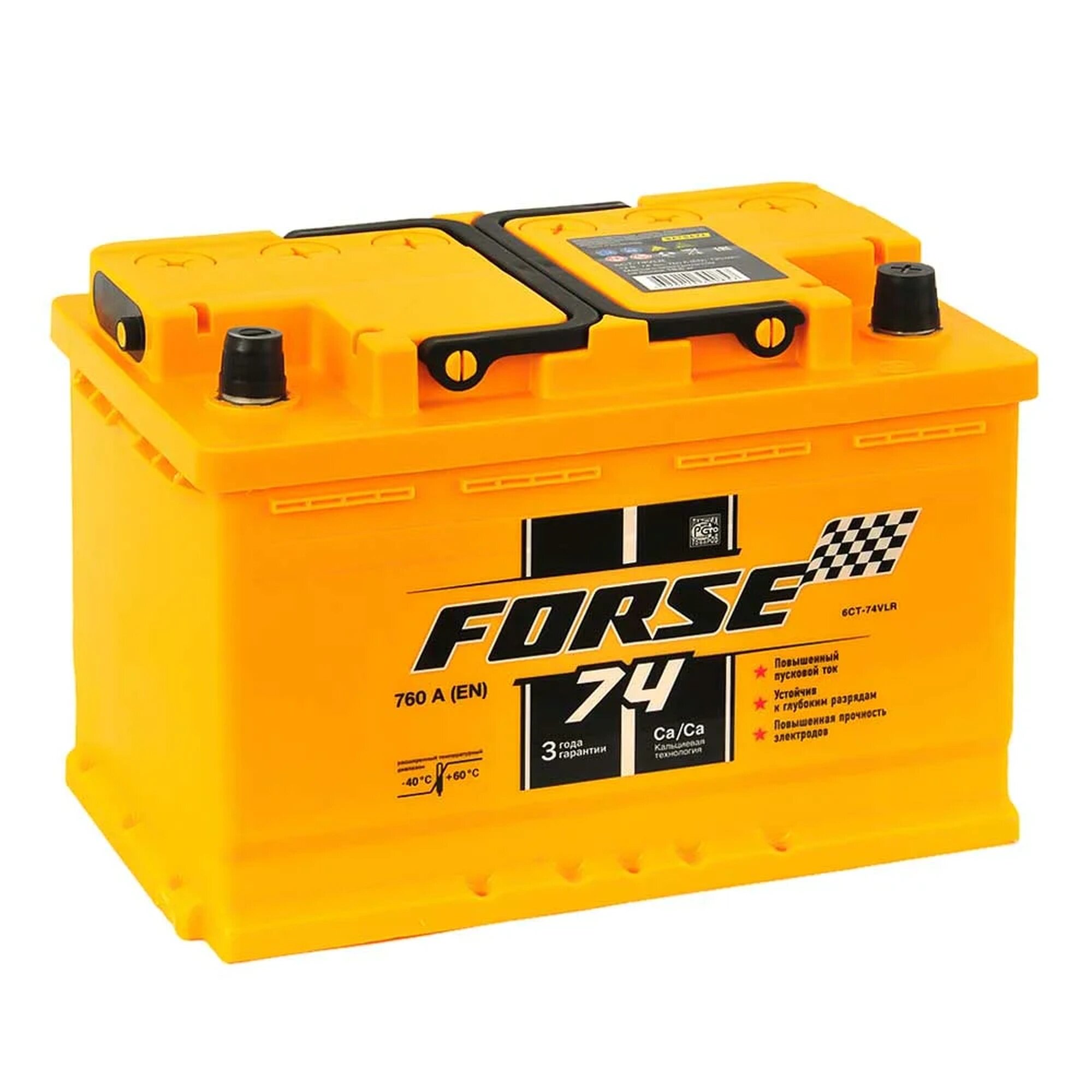 Аккумулятор FORSE 74 Ач 760А О/П 574112050