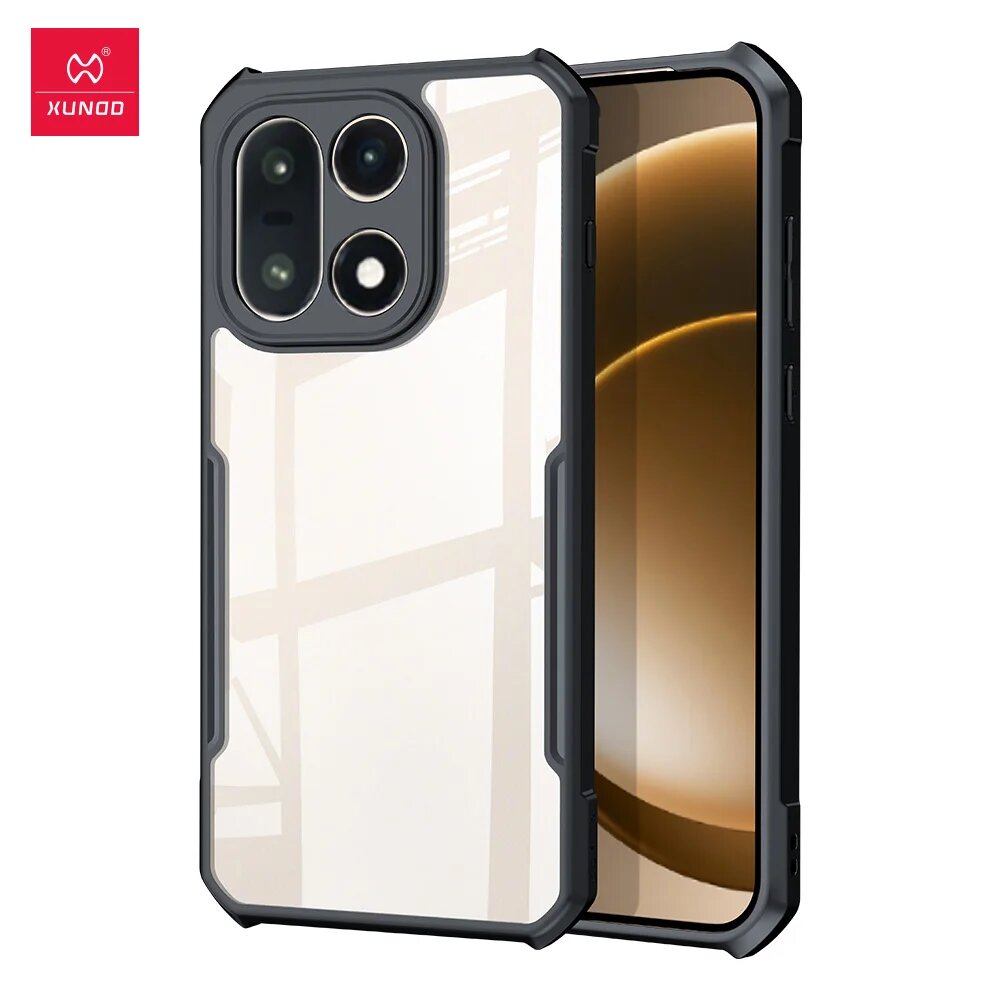 Чехол Xundd для OnePlus 15 Black Stripes Clear, противоударный