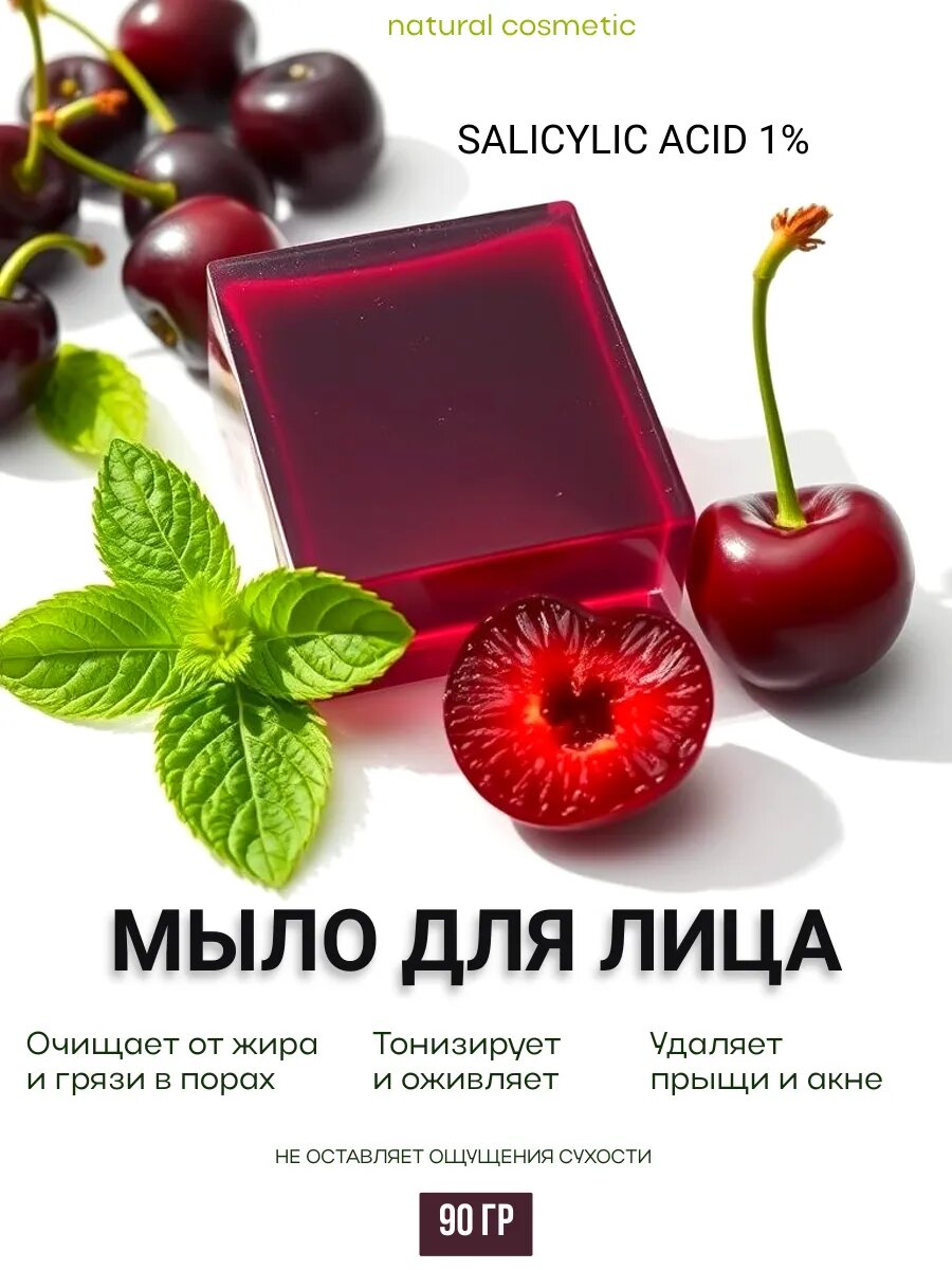 Мыло для волос и тела салициловое бха кислотой