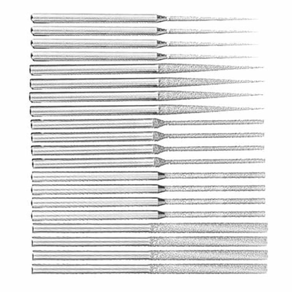 Упаковка из 20 головок сверл-разверток для вращающегося инструмента для проектов по металлу