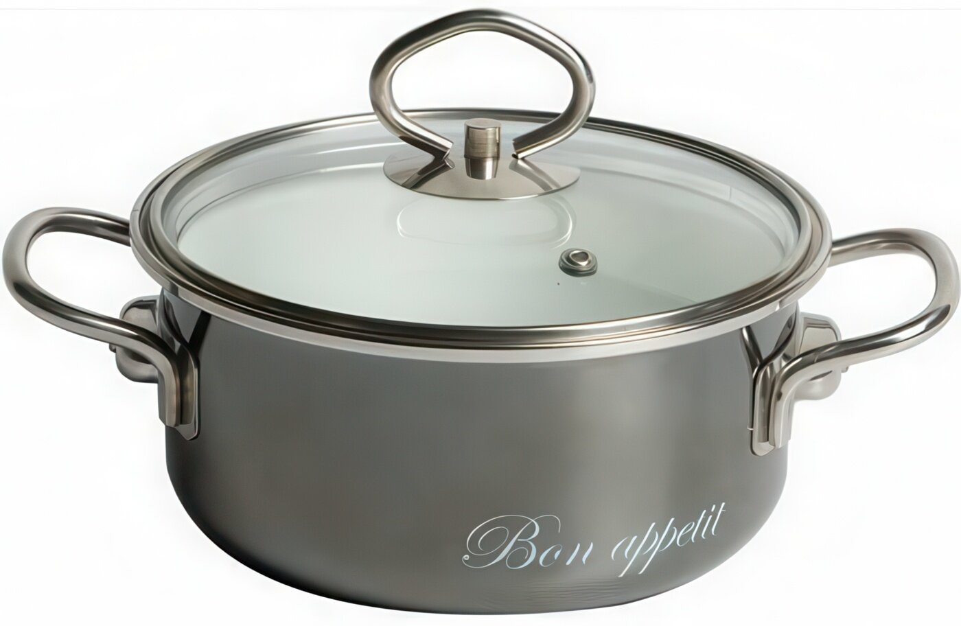 Кастрюля 4,0 литра Vitross Bon Appetit мокрый асфальт, 8SD205S