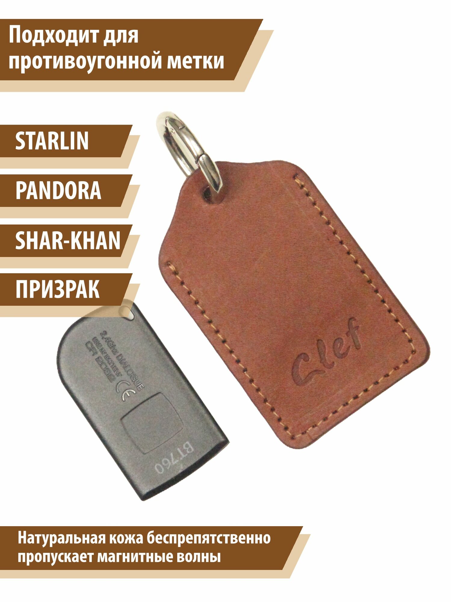 Чехол-брелок для метки Starline, Pandora, Shar-khan, Призрак, для магнитной карты и для трекера AIRTAG