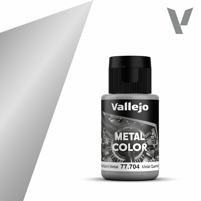 Краска Vallejo серии Metal Color - Pale Burnt Metal, металлик (32 мл)