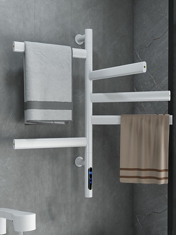 Полотенцесушитель с электрическим подогревом, сухой, с цифровым дисплеем, подходит для ванной комнаты и сушки детской одежды