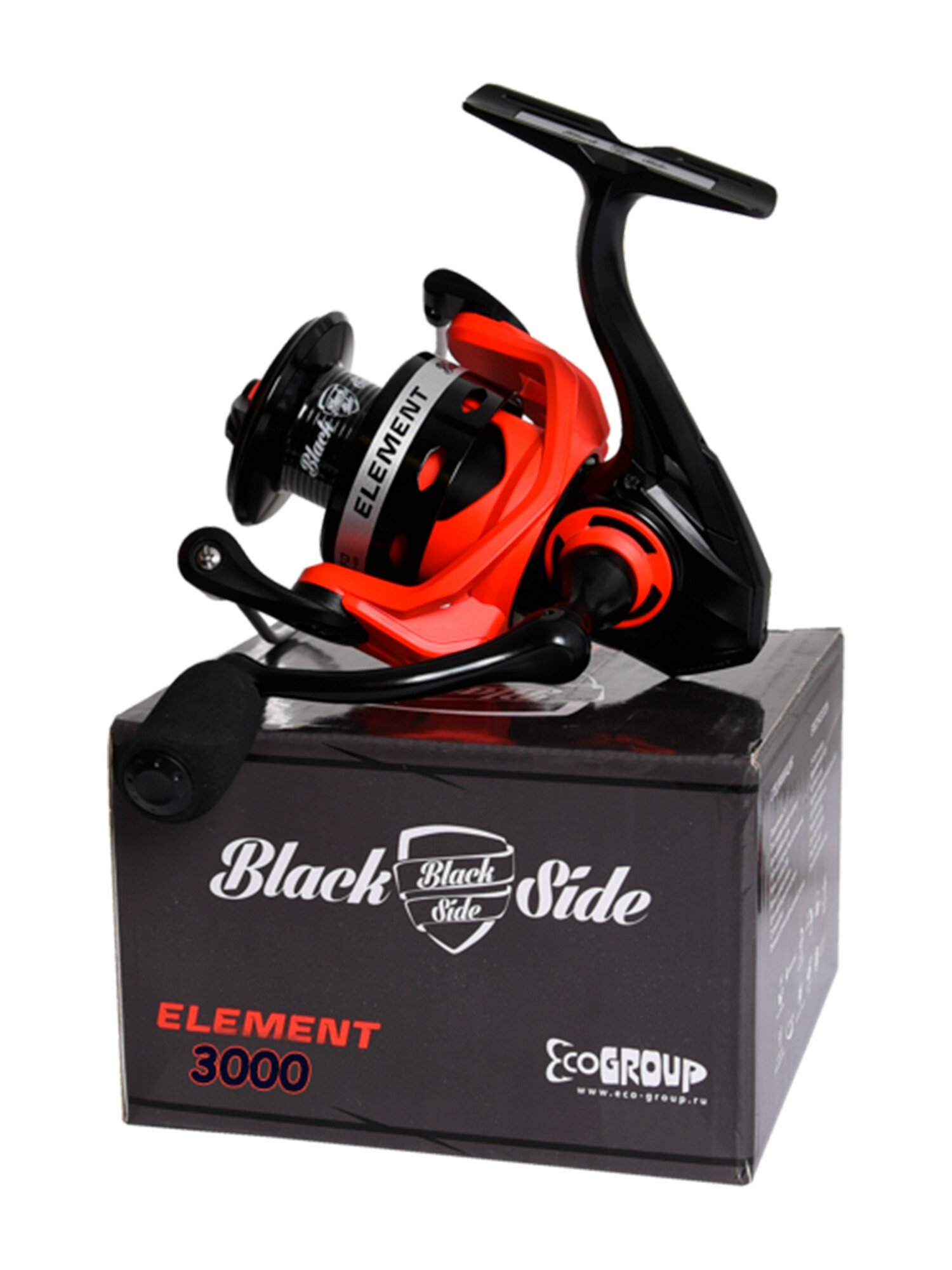 Катушка для спиннинга Black Side ELEMENT 3000FD (3+1 подш) рыболовная, катушка для рыбалки 3000, безынерционная