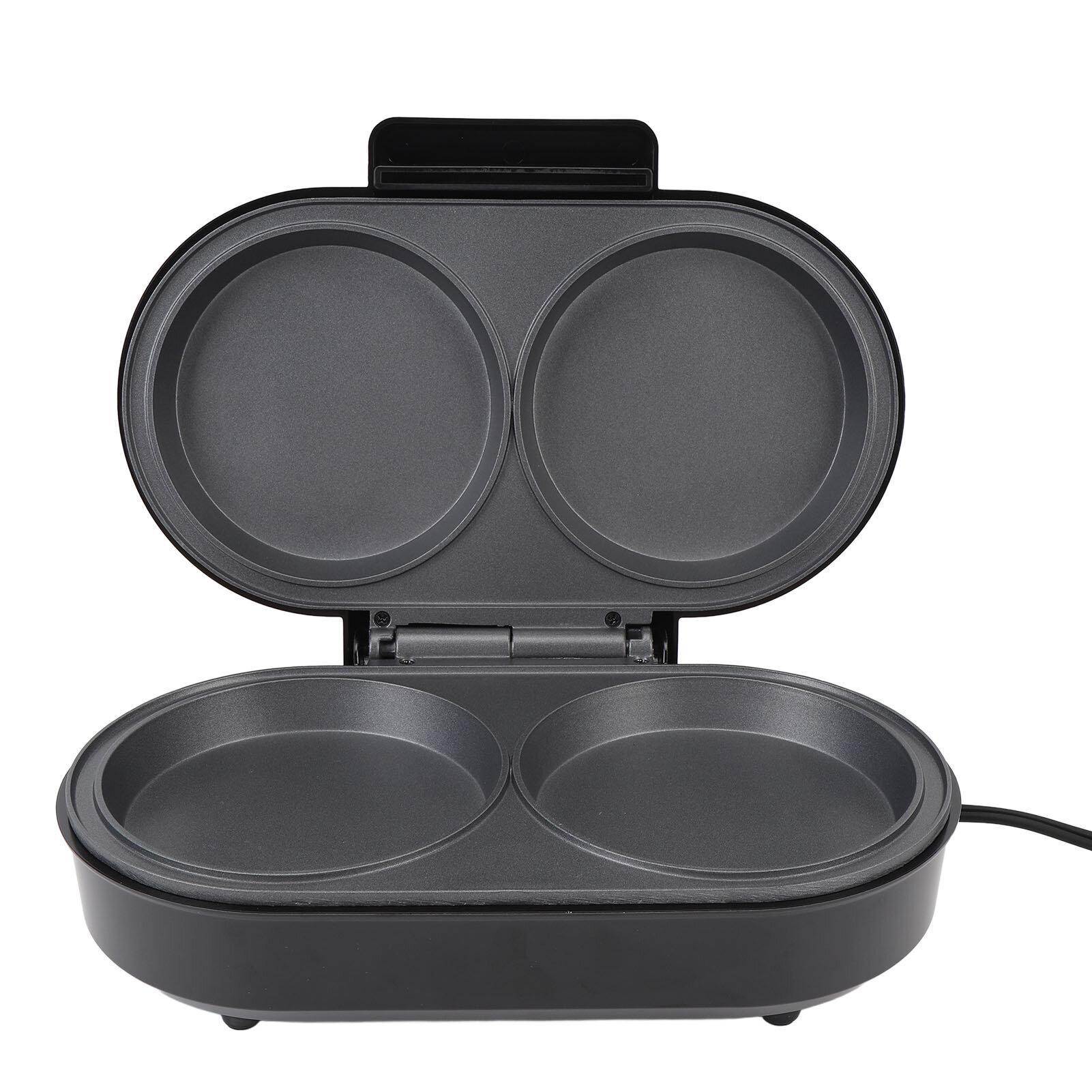 Омлетница с антипригарным покрытием, двойная мини-блинница, машина для приготовления бургеров и завтраков, небольшой электрический гриль, идеально подходит для завтрака, обеда, закусок, вилка 110 В, США