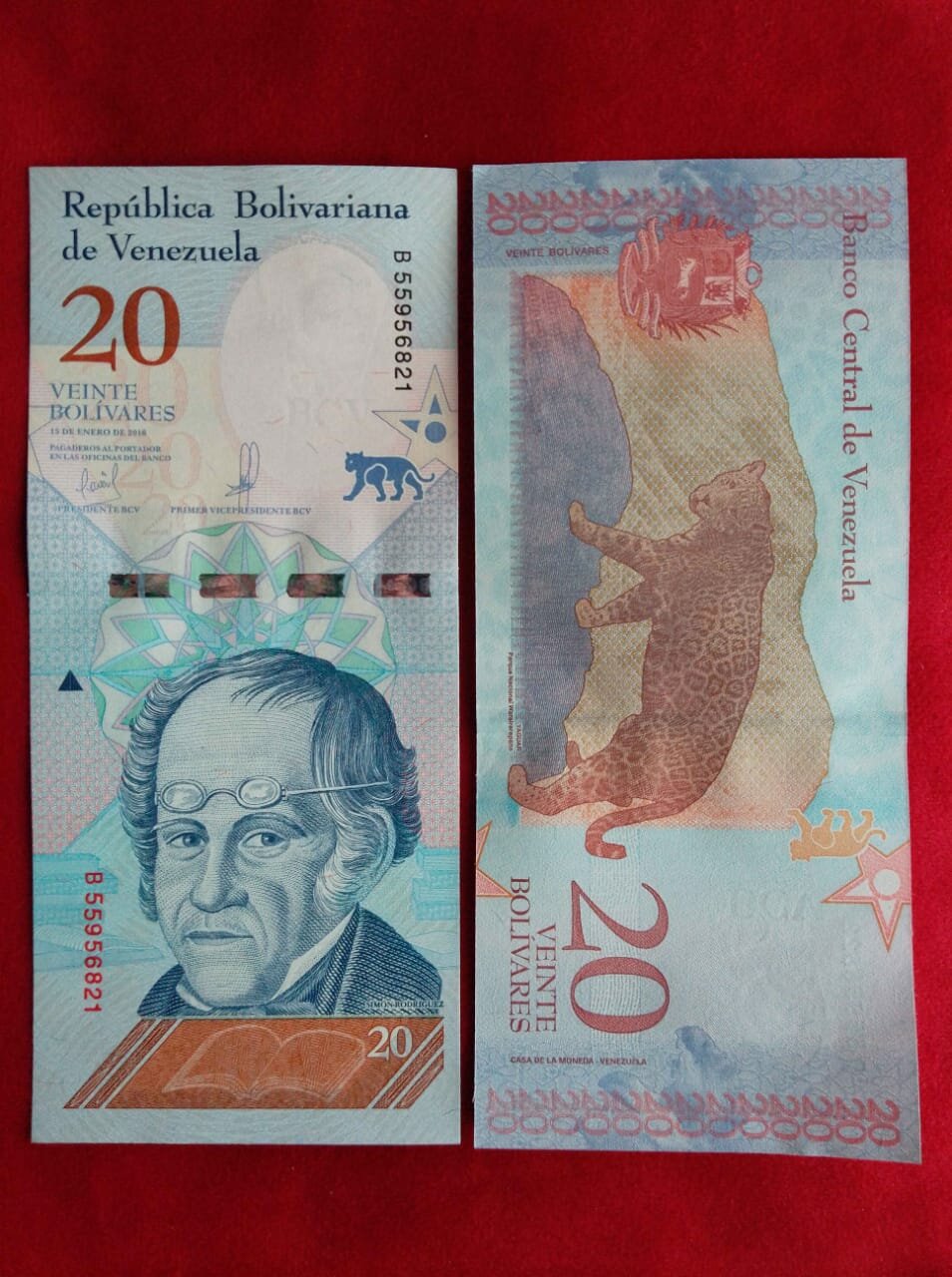 Банкнота Венесуэла 20 боливаров