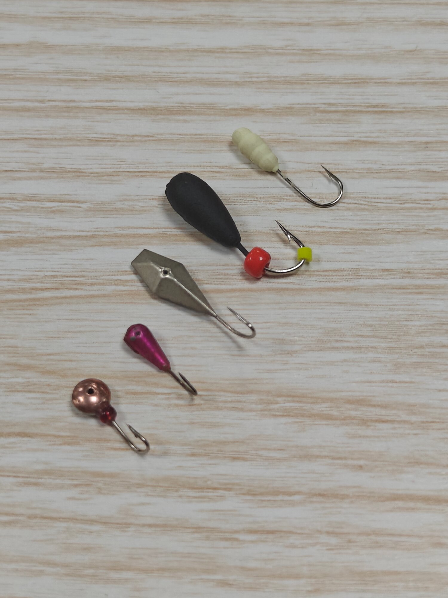 Мормышки для рыбалки, свинцовые мормышки ассорти набор 5 шт, 2,82гр/0,10гр/0,90гр/0,37гр/0,40гр