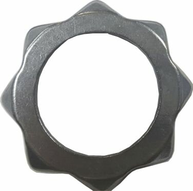 Гайка-флянец зажима решетки мясорубок Помощница, Philips, Polaris, Moulinex, Redmond, Rolsen (010312F)