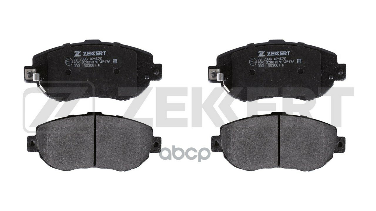 Колодки торм. диск. передн. Lexus GS 300 400 (S16_) 97- IS 200 300 (XE10) 99- SC 430 (Z40) 01- To Zekkert арт. bs-2086