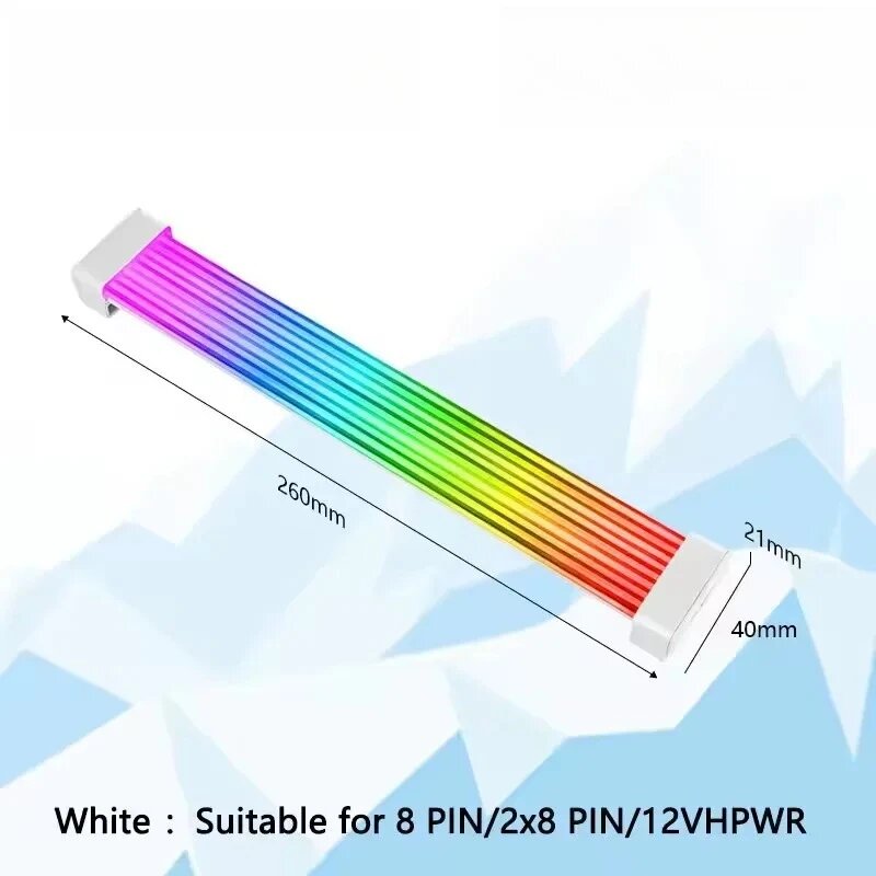 ONEVAN ARGB кабель-удлинитель для материнской платы White 8pin