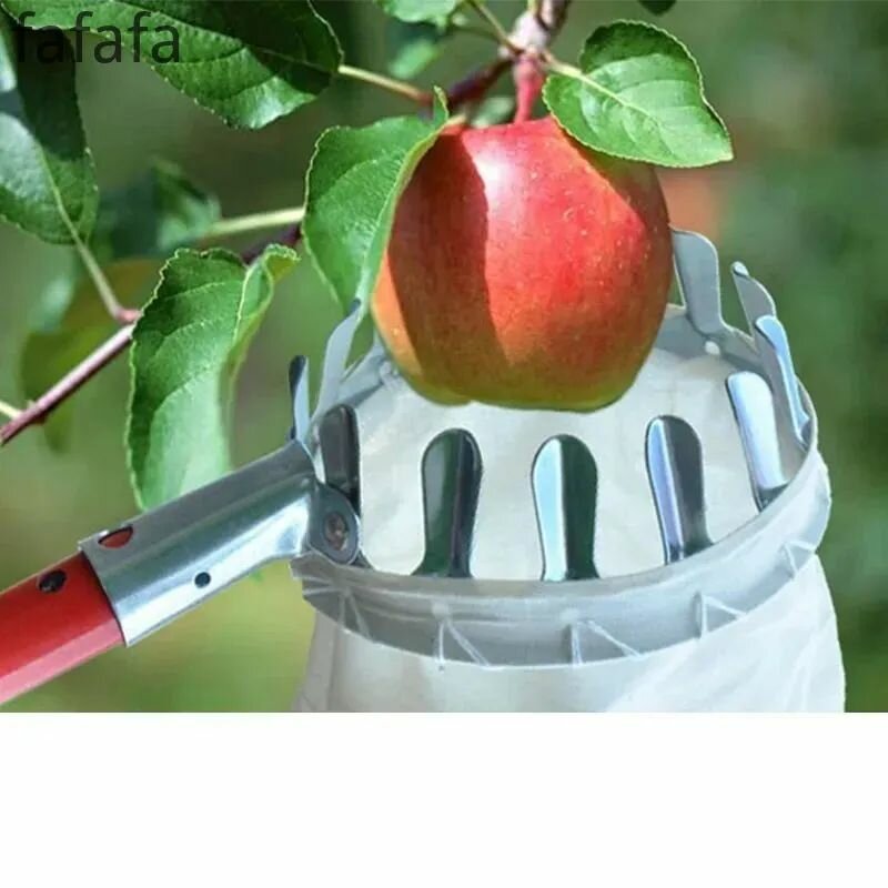 Плодосборник, плодосъемник для сбора фруктов: яблок и груш, персиков и слив с мешком сборщик фруктов